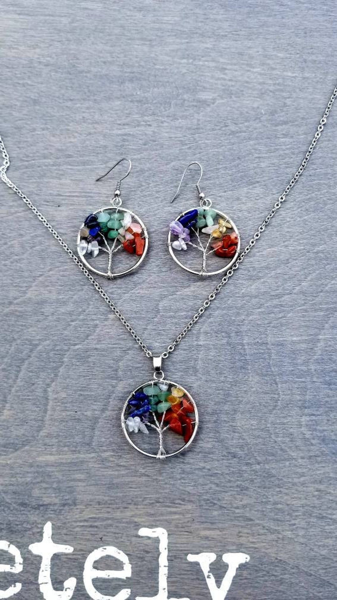 Wisdom Tree, Tree of Life Pendant and Matching Earrings, Tree of Life ...