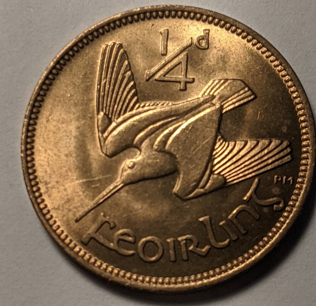 Ireland Farthing 1953 Lucky Irish Bird Coin With Woodcock Uncirculated ...