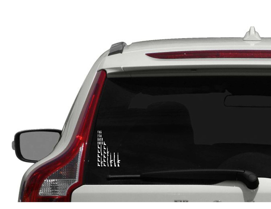 Idaho Distressed Gun Flag Vinyl Decal Idaho Car Decal Gun Flag Car ...