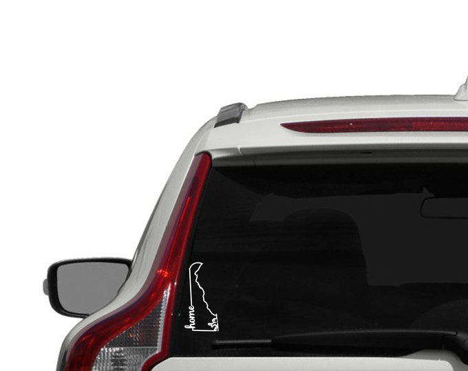 Delaware Outline Decal, Delaware Decal, Delaware Sticker, Delaware ...
