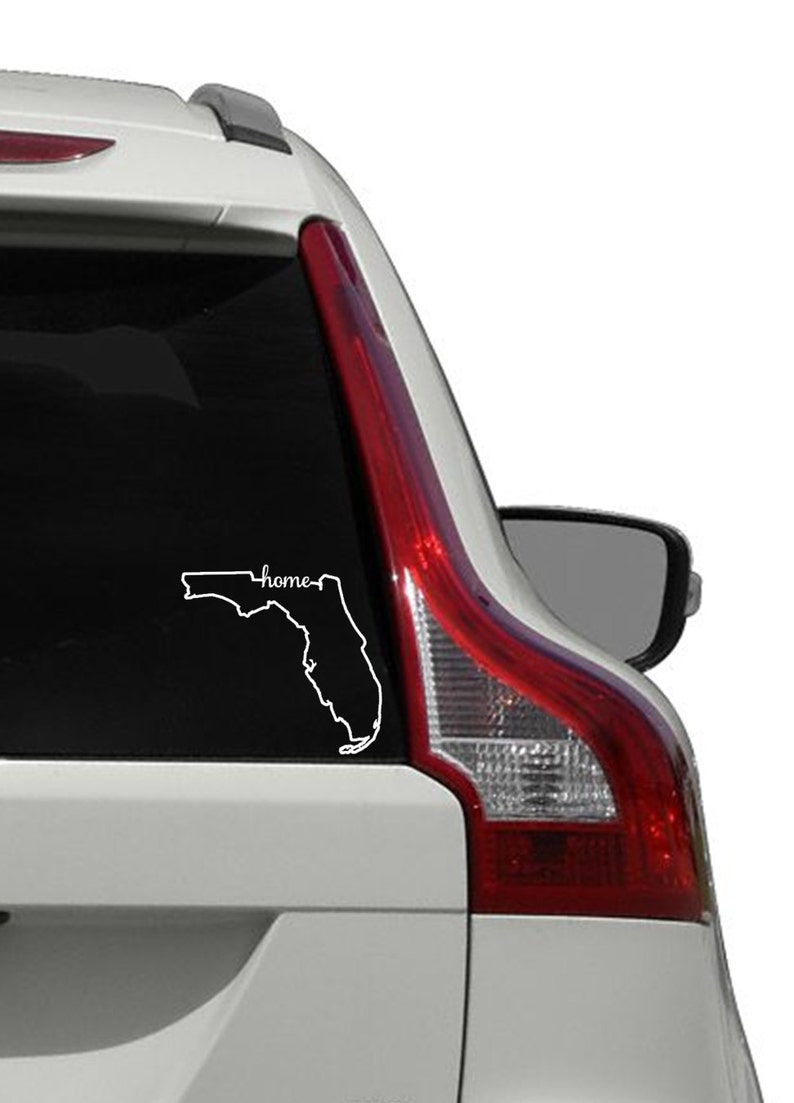 Florida Home Vinyl Decal Outline State of Florida Car Decal - Etsy