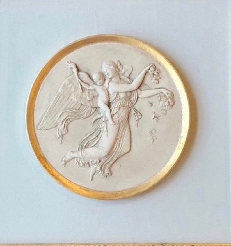 Intaglio Angel With Child - Etsy
