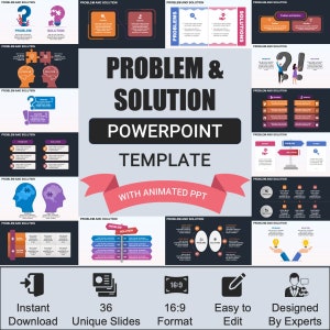 Animated Problem and Solution Infographics Template for Powerpoint ...