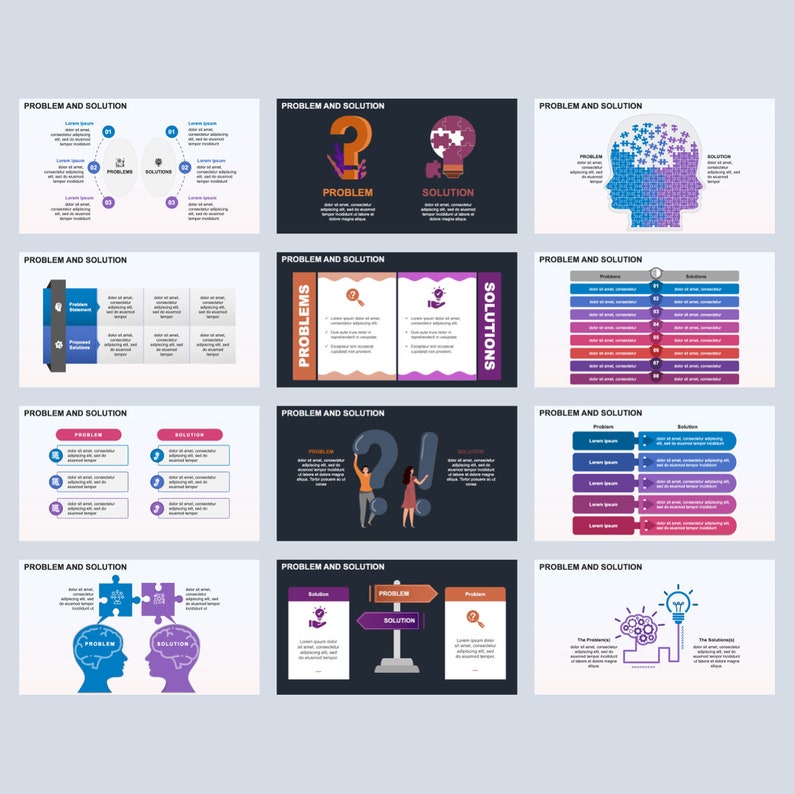 Animated Problem and Solution Infographics Template for Powerpoint ...