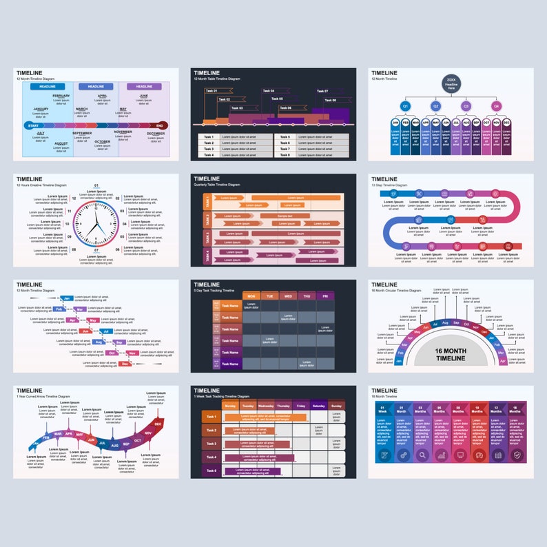 Creative Timeline Infographics Template for Powerpoint - Fully Editable ...