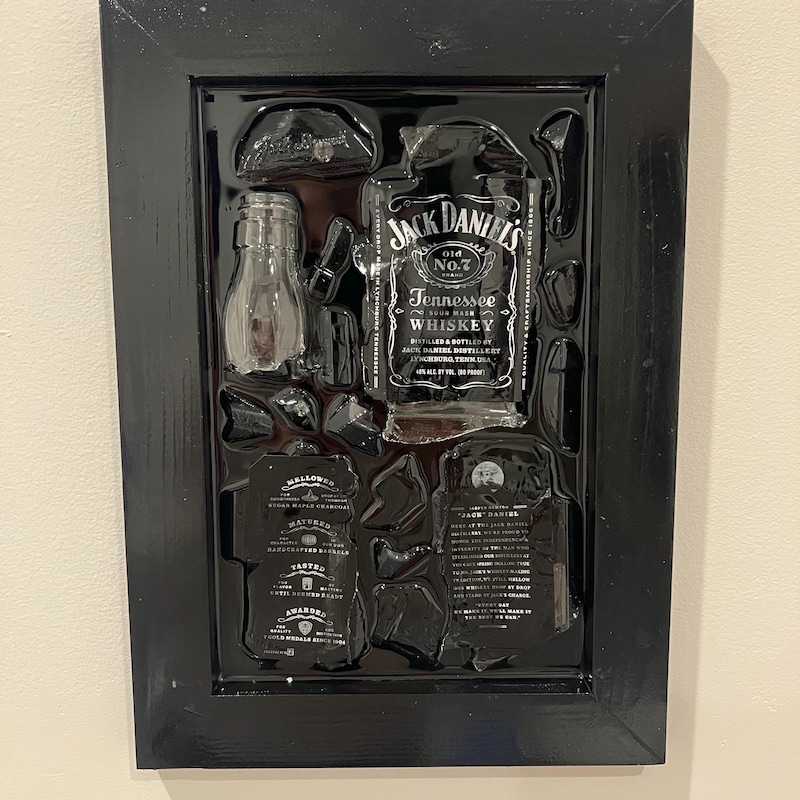 Resin Broken Bottle Art - Etsy