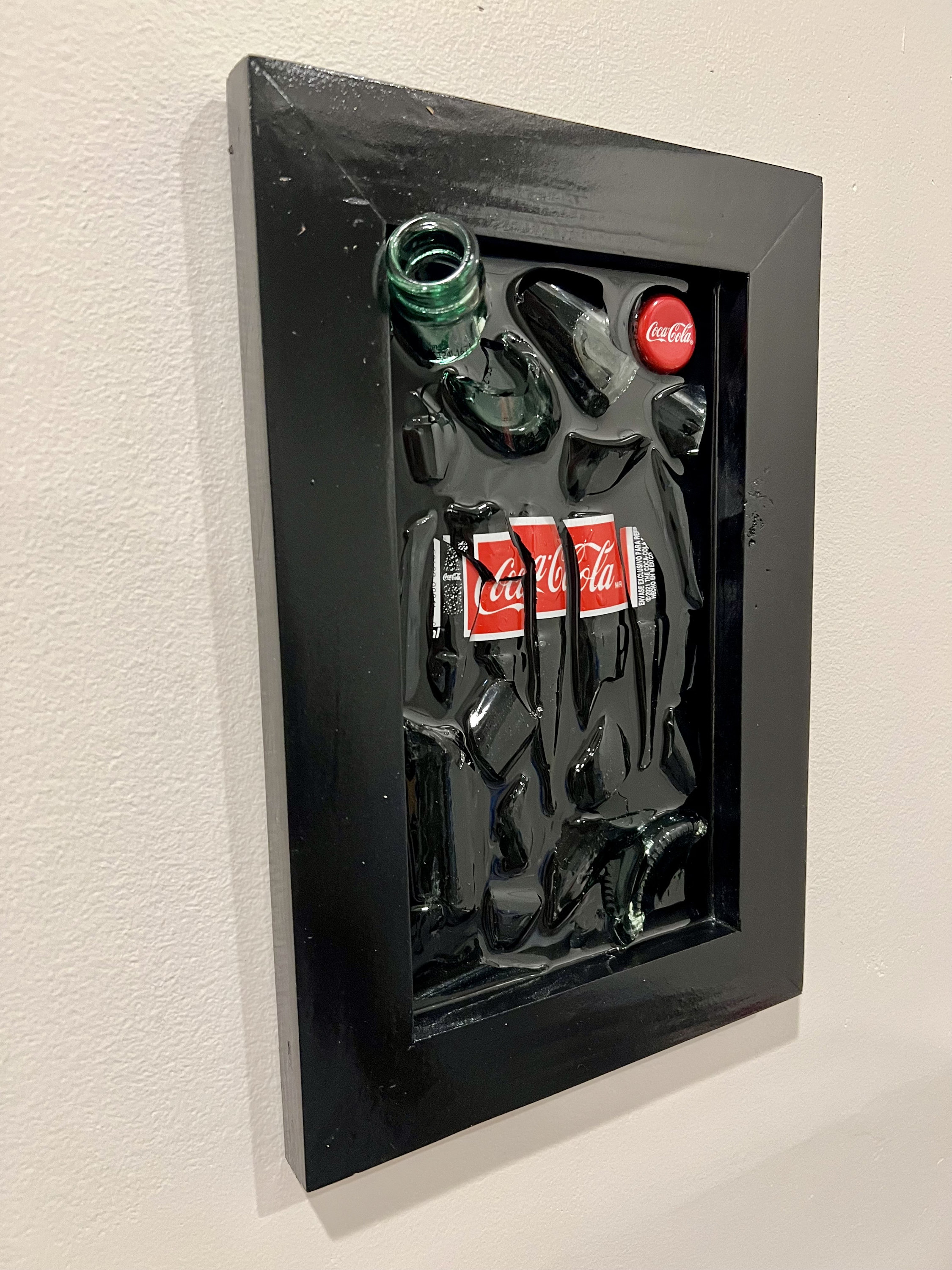 Coke Bottle Glass Wall Art in Resin - Etsy