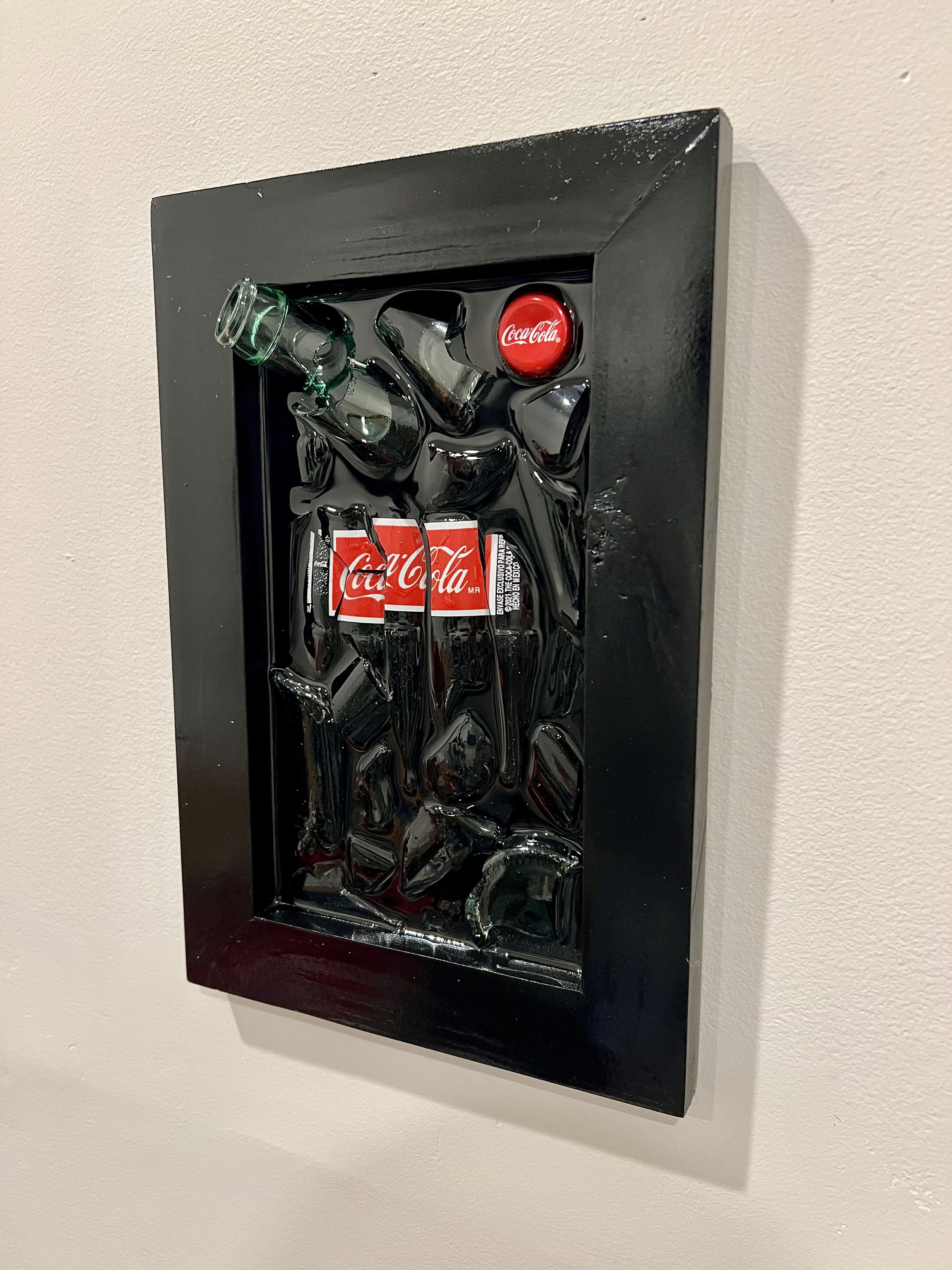 Coke Bottle Glass Wall Art in Resin - Etsy