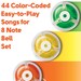 44 Color-coded Easy-to-play Songs for 8 Note Bell Set : Elementary ...