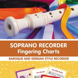 Soprano Recorder Fingering Charts for Baroque & German Style Recorder ...