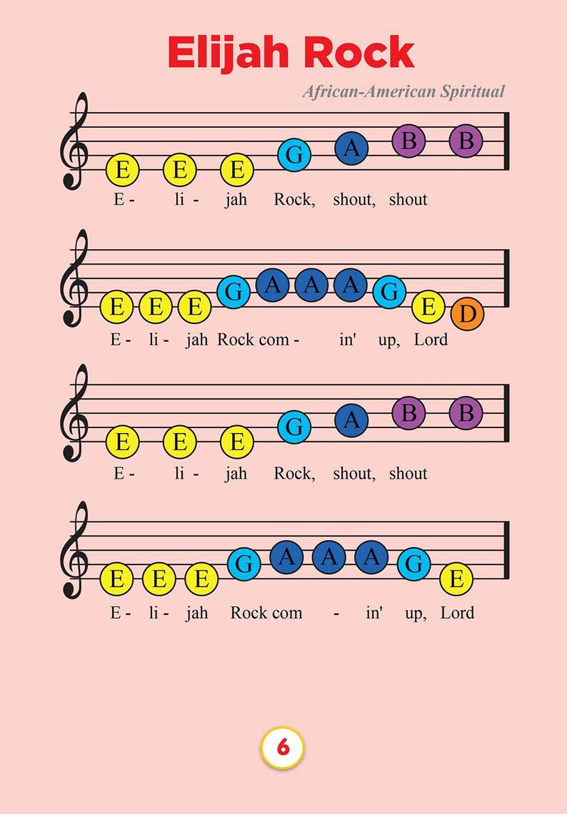 Super Easy Gospel Songbook for Beginners of All Ages: for Color Bell ...