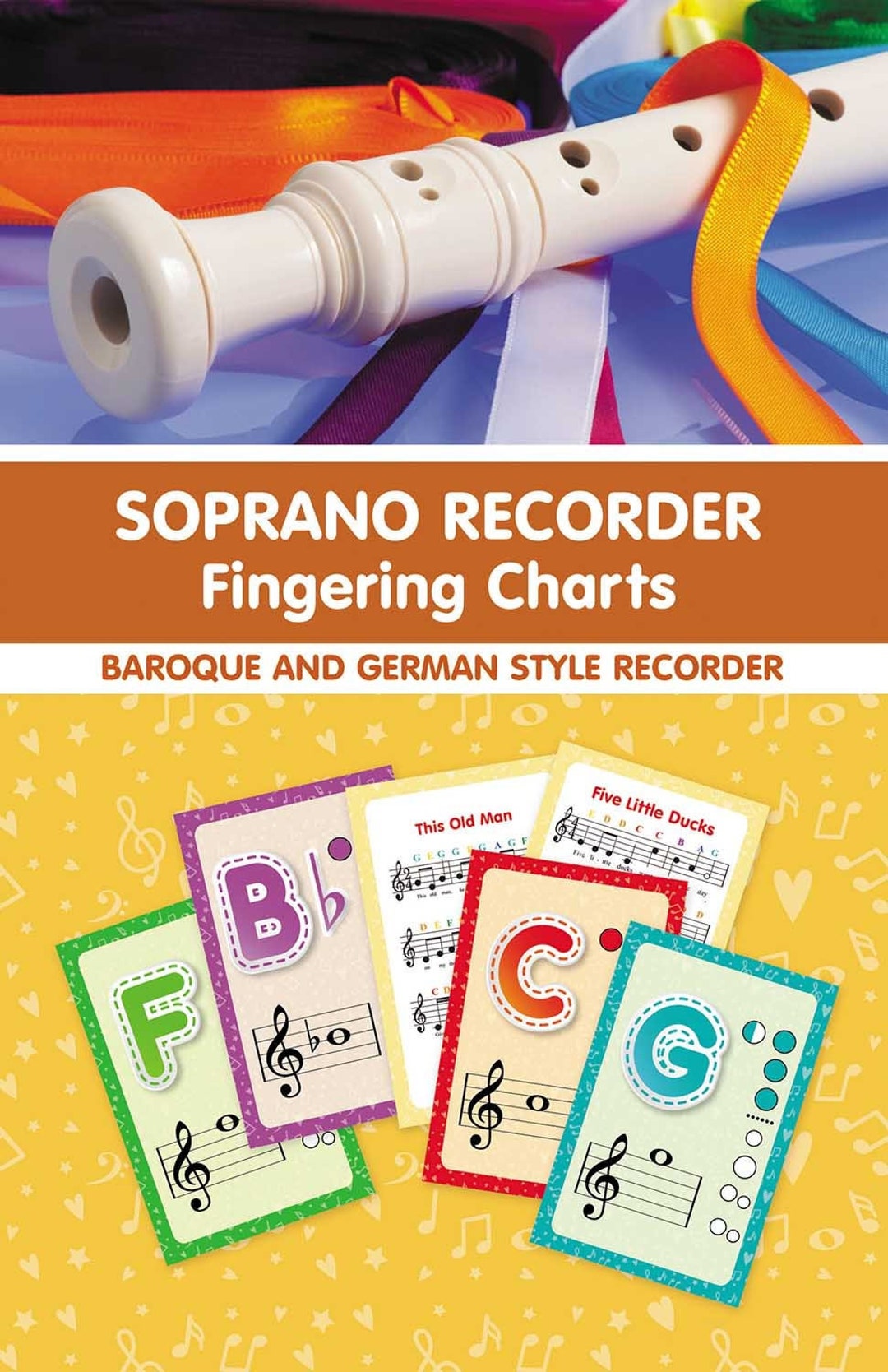 Soprano Recorder Fingering Charts for Baroque & German Style Recorder ...