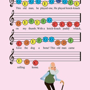 44 Color-coded Easy-to-play Songs for 8 Note Bell Set : Elementary ...