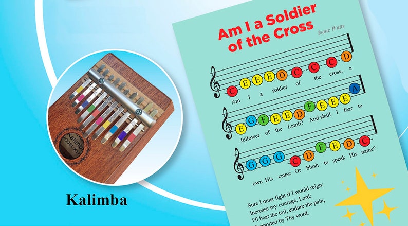 Big Color-coded Kalimba Songbook for Absolute Beginners: Play by Color ...