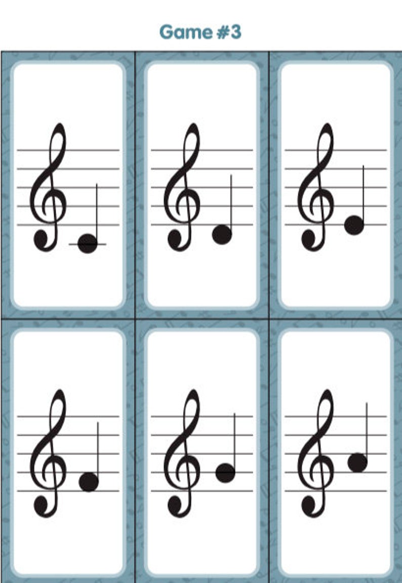5 Games for Studying Music: Do-re-mi Dominos, Bass Clef Dominos, Treble ...