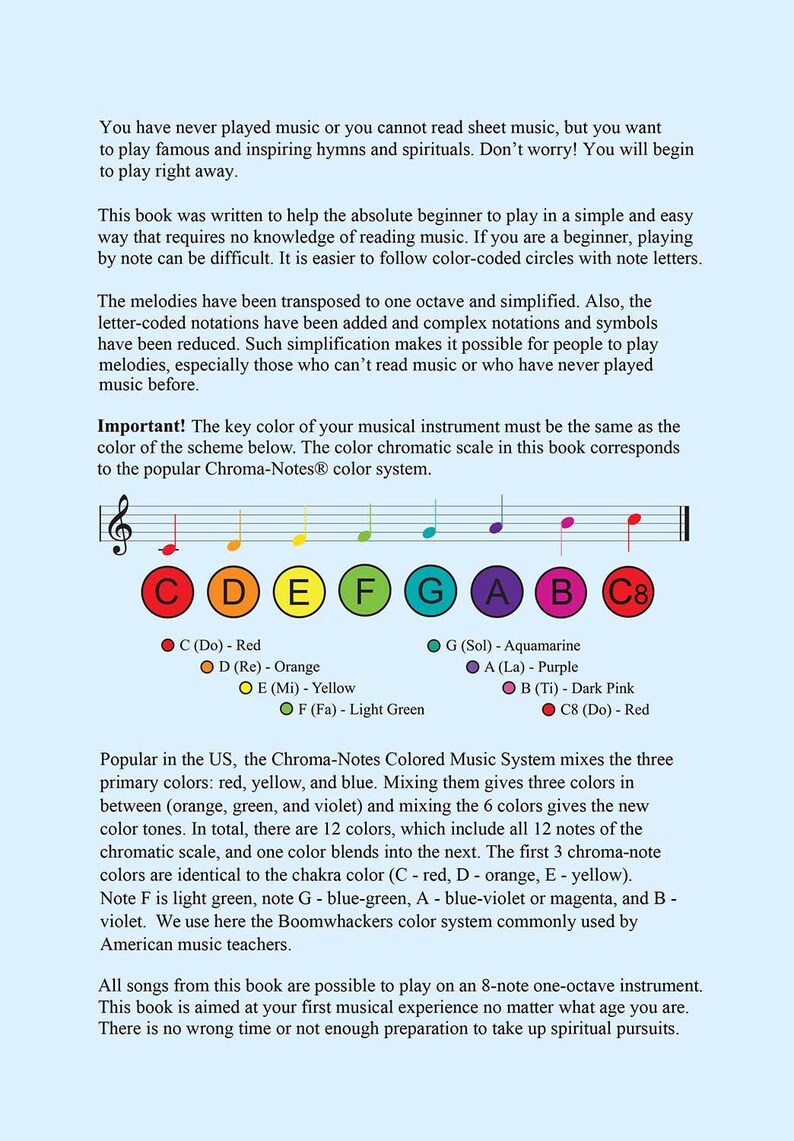 The Most Famous African-american Spirituals for Chromanote Musical ...