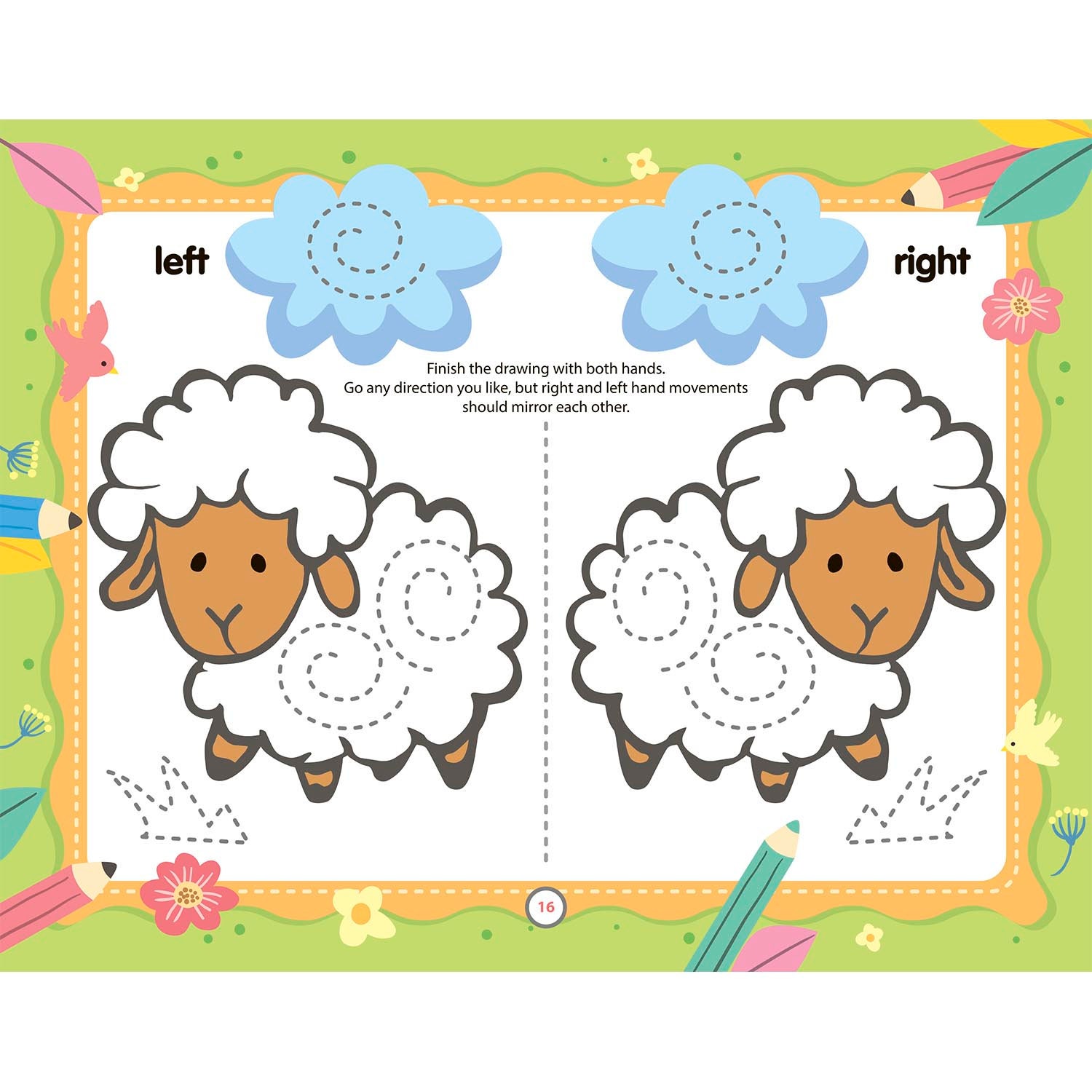 Trace With Both Hands. Big Book With Neuro-exercises for Developing ...