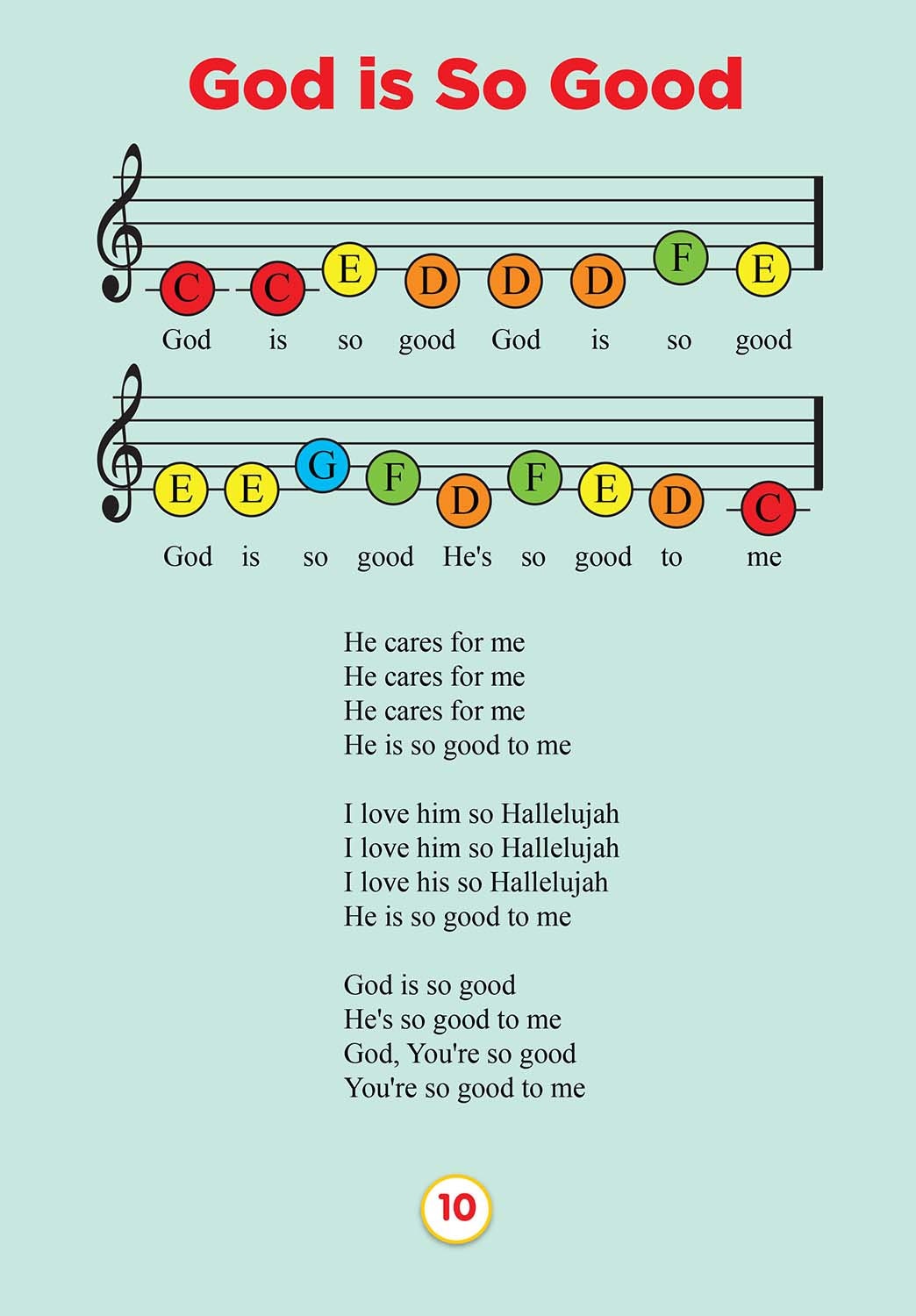 Super Easy Gospel Songbook for Beginners of All Ages: for Color Bell ...