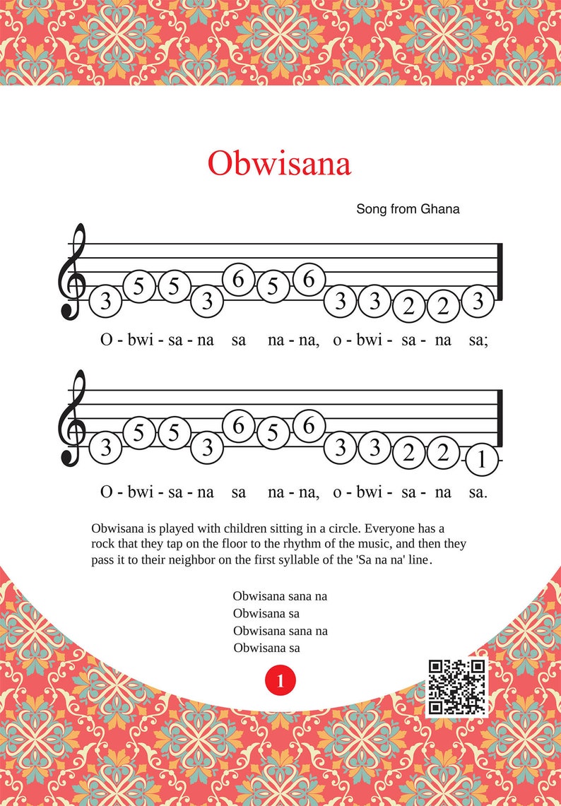 Numbered Sheet Music for 8-note Steel Drum With Simple Traditional ...