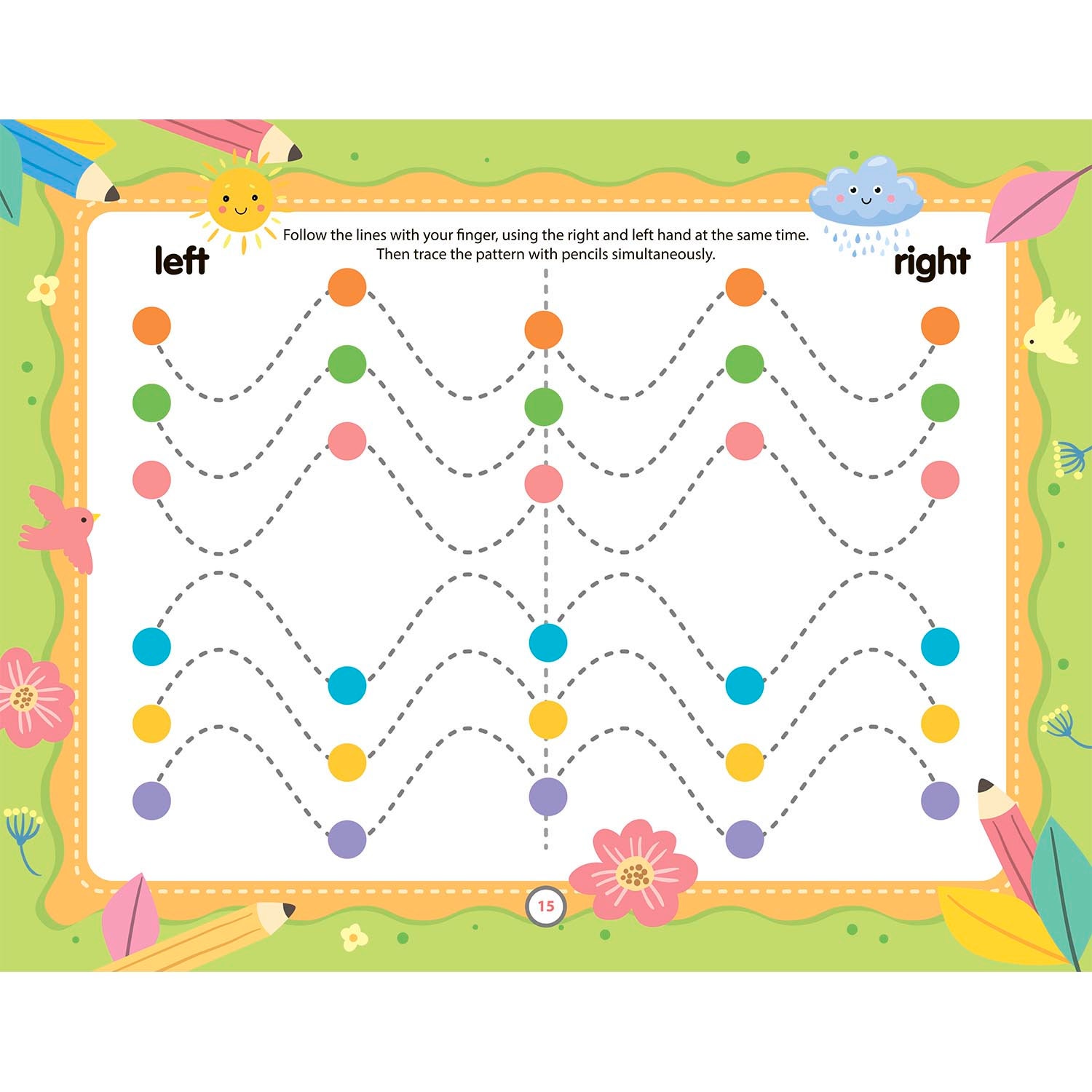 Trace With Both Hands. Big Book With Neuro-exercises for Developing ...