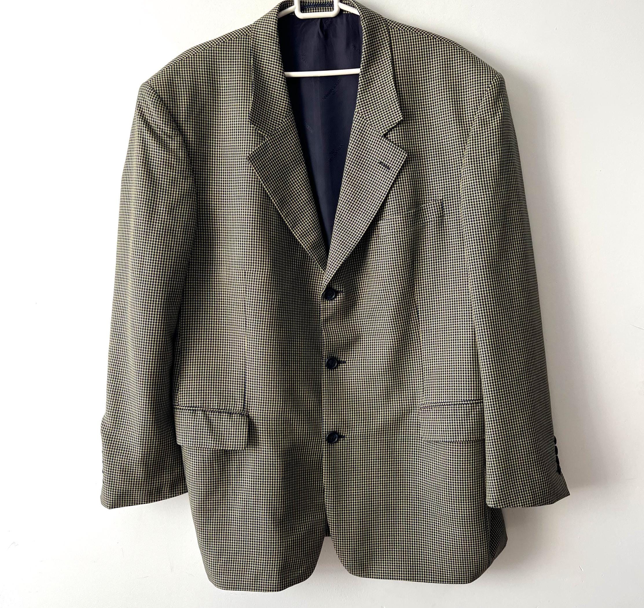 Vintage Mens Summer Jacket Checkered Sport Coat Mens Classic Retro ...