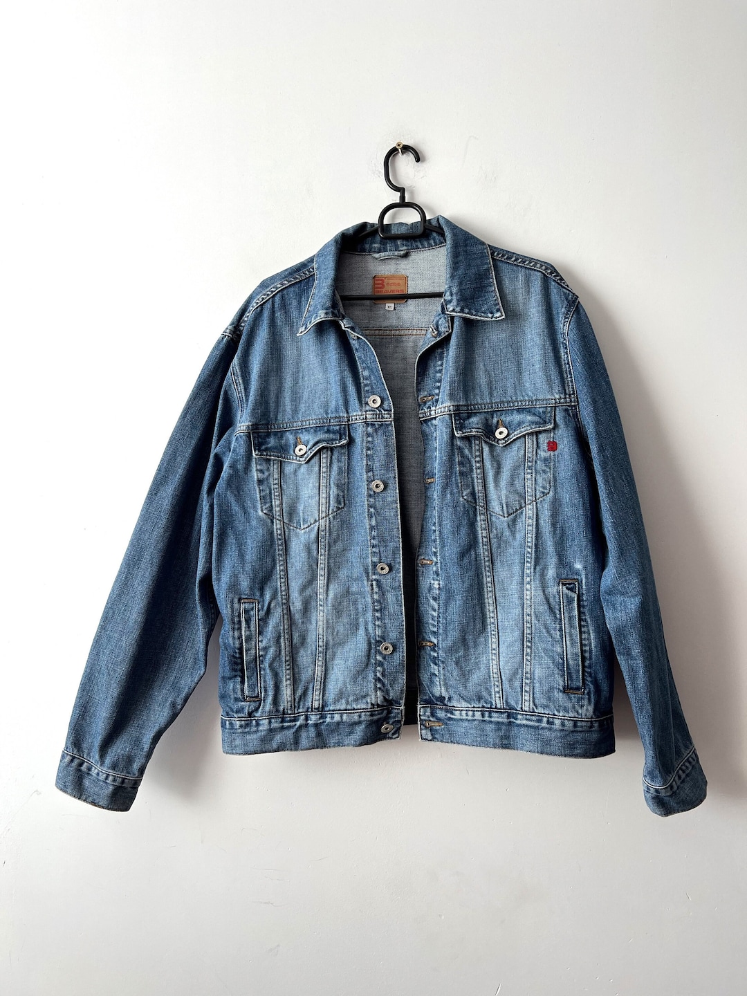 Vintage Men Jeans Jacket 90's Denim Jacket Hipster Denim Jacket Jeans ...
