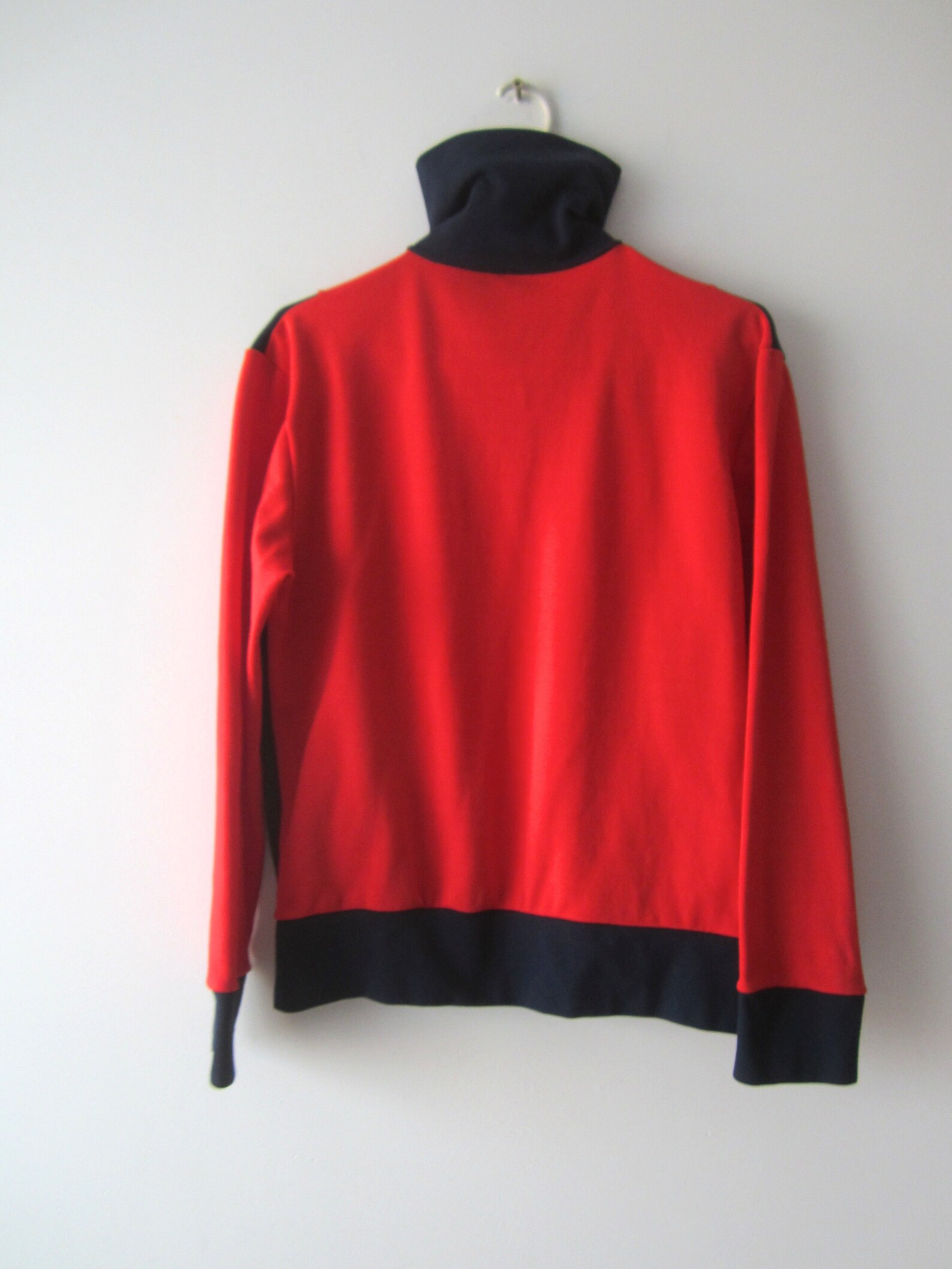 70s 80s Sport Jacket Vintage Red Jacket Zipper Running Jacket - Etsy