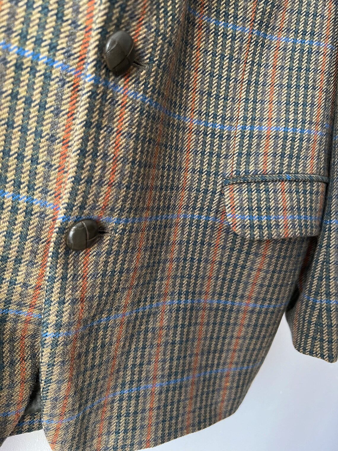 Vintage Mens Wool Sport Coat Tweed Plaid Jacket Mens Retro - Etsy