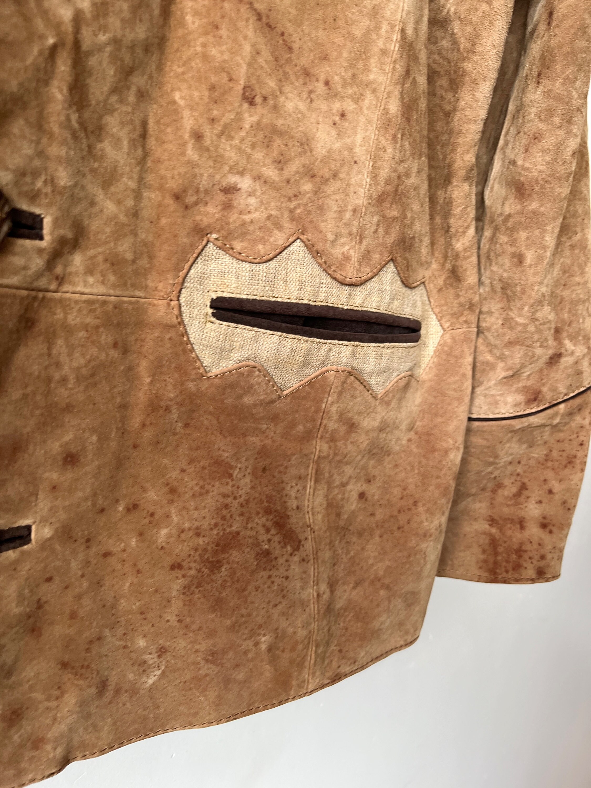 Vintage Bavarian Tyrolean Jacket Mens Loden Jacket Leather Dirndl ...