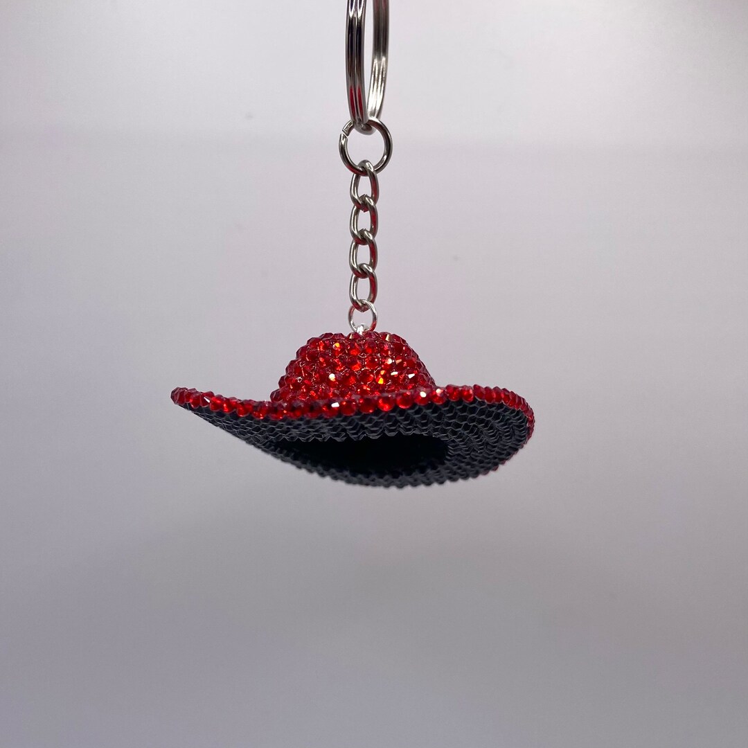 Ohio State University Rhinestone Cowboy Hat Keychain Game Day ...