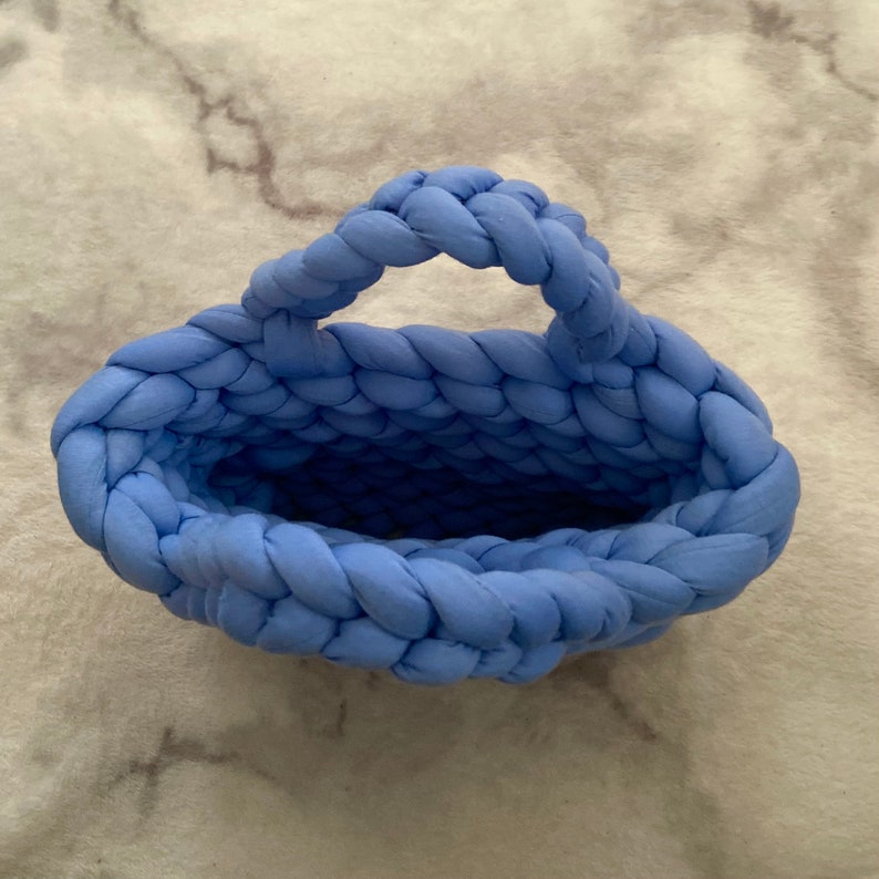 The Essentials Handbag Hand Crochet Purse Powder Blue - Etsy