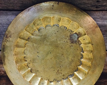 Indian brass tray | Etsy