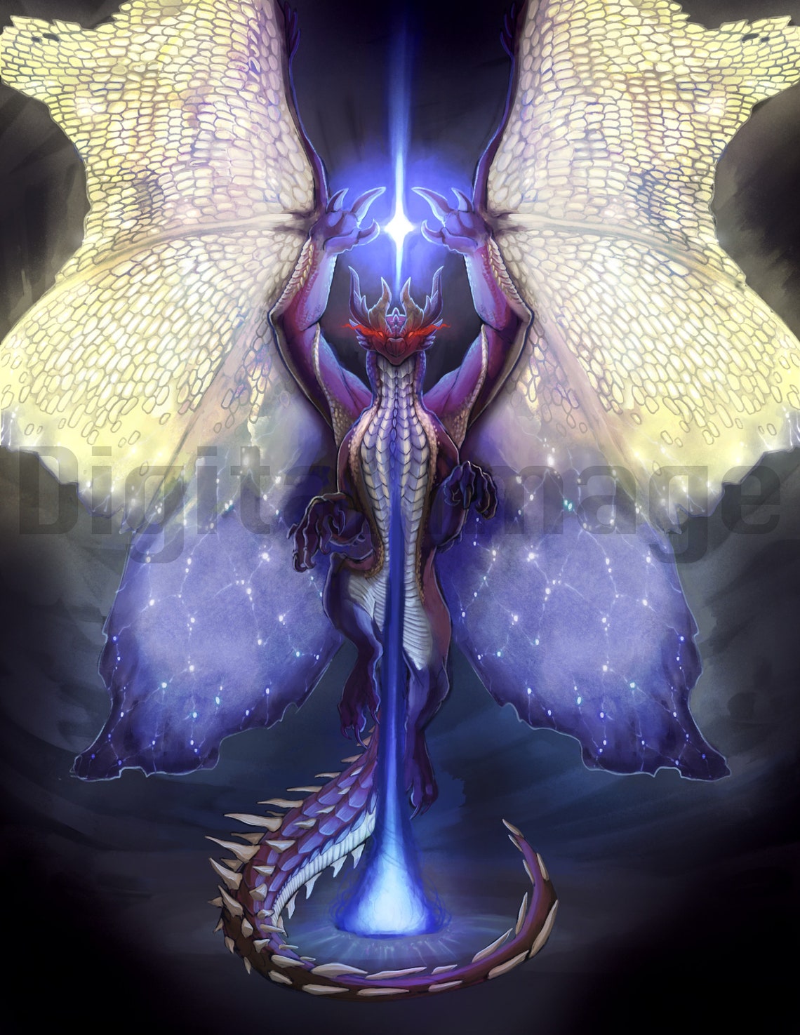 Safi'jiiva & Shagaru Magala Fusion [monster Art Print] - Etsy