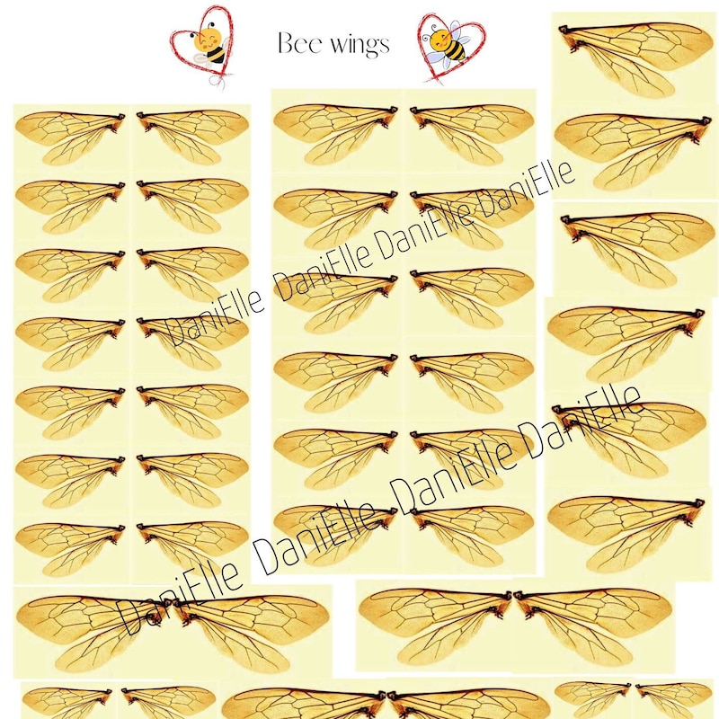 Printable Bee Wings - Etsy