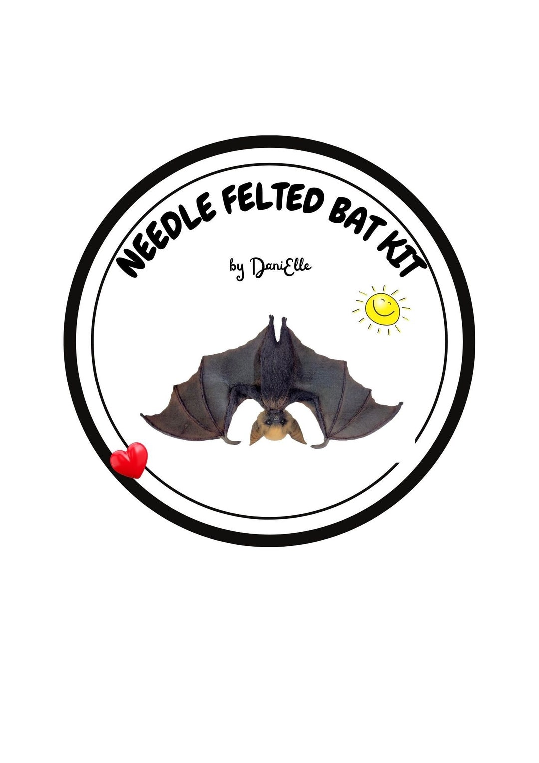 KIT -needle Felted BAT - Etsy