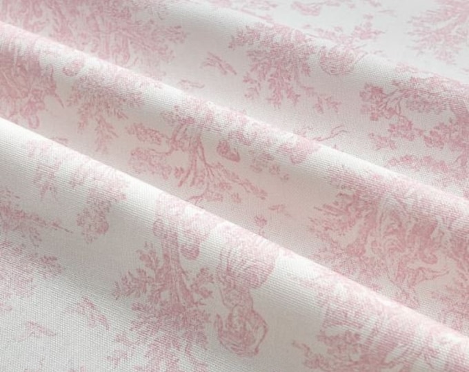Pink Toile Table Square Overlay Table Cloth Light Pink Colonial Classic ...