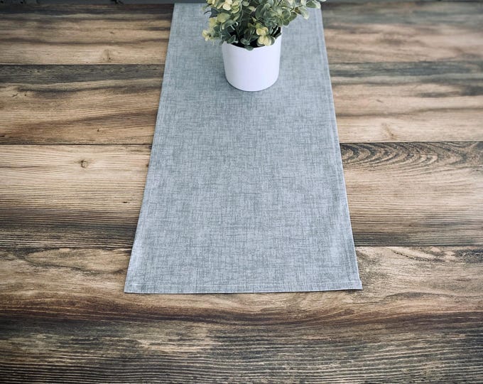 Handwoven Grey Whisperer Table Runner - Etsy