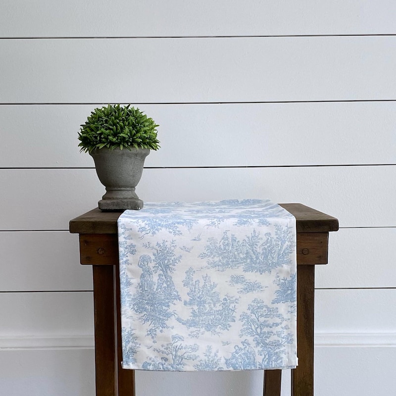Custom Toile Table Runner - Etsy