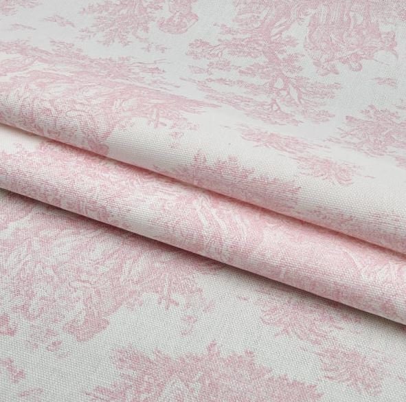 Pink Toile Curtains Colonial Classic Home Decor Window Treatments ...