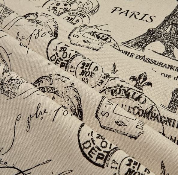 Paris Table Square Overlay French Table Cloth Black Classic Vintage ...