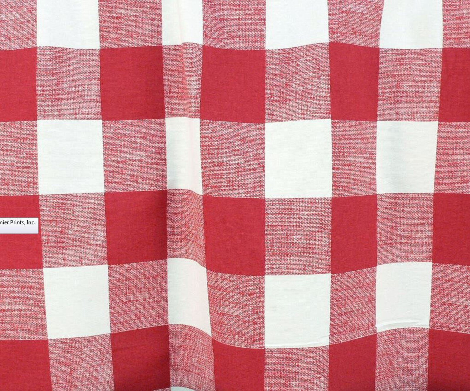 Red Plaid Curtain Panels Buffalo Check Window Treatments Kitchen Cafe ...