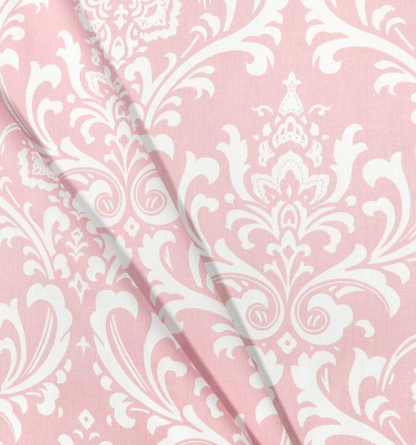 Baby Pink Curtains Window Treatments Drapery Light Blush Pink Girl ...