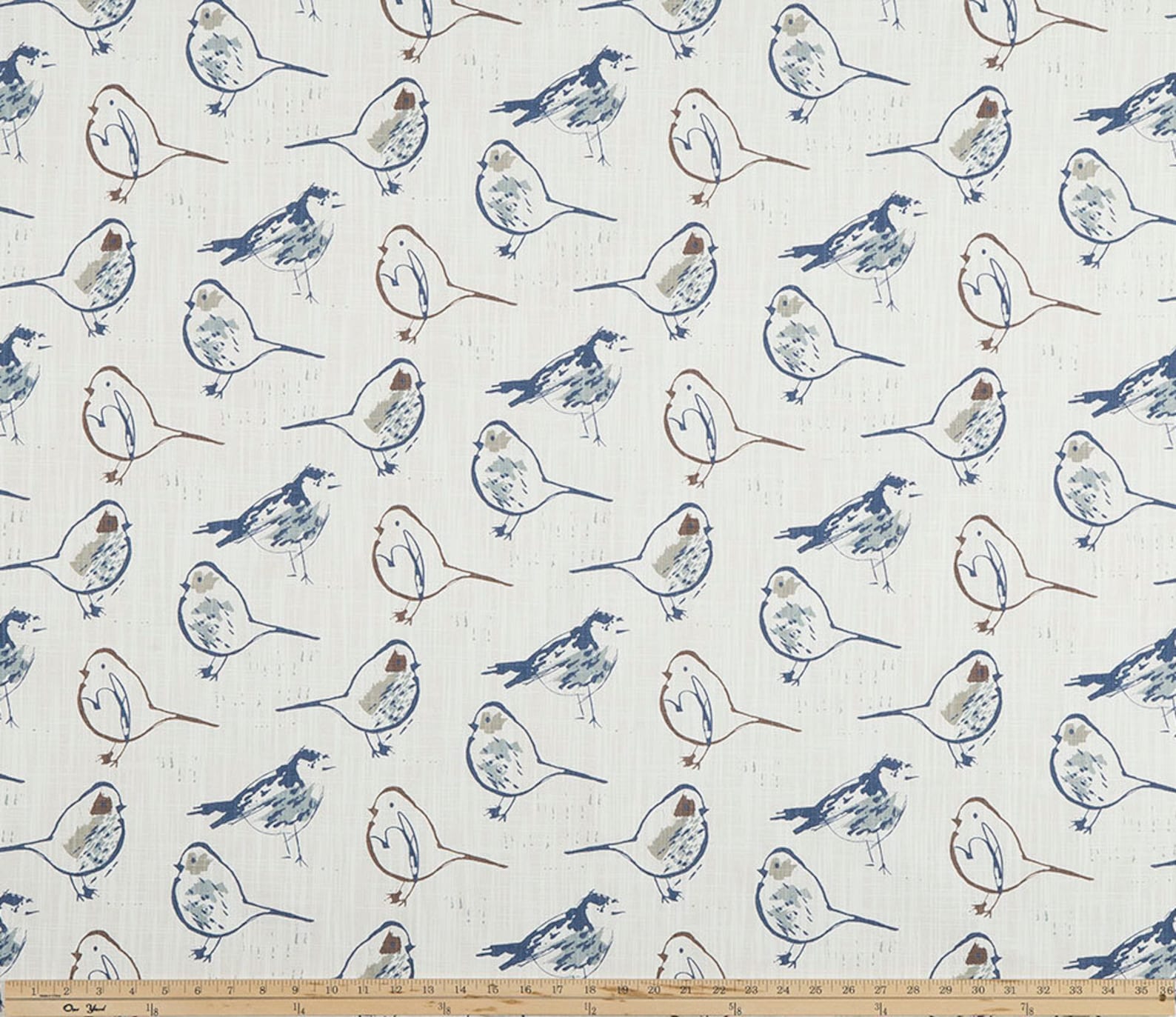 Blue Bird Curtains Bird Print Curtain Panels Window Treatments - Etsy