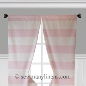 Baby Pink Curtains Window Treatments Drapery Light Blush Pink Girl ...