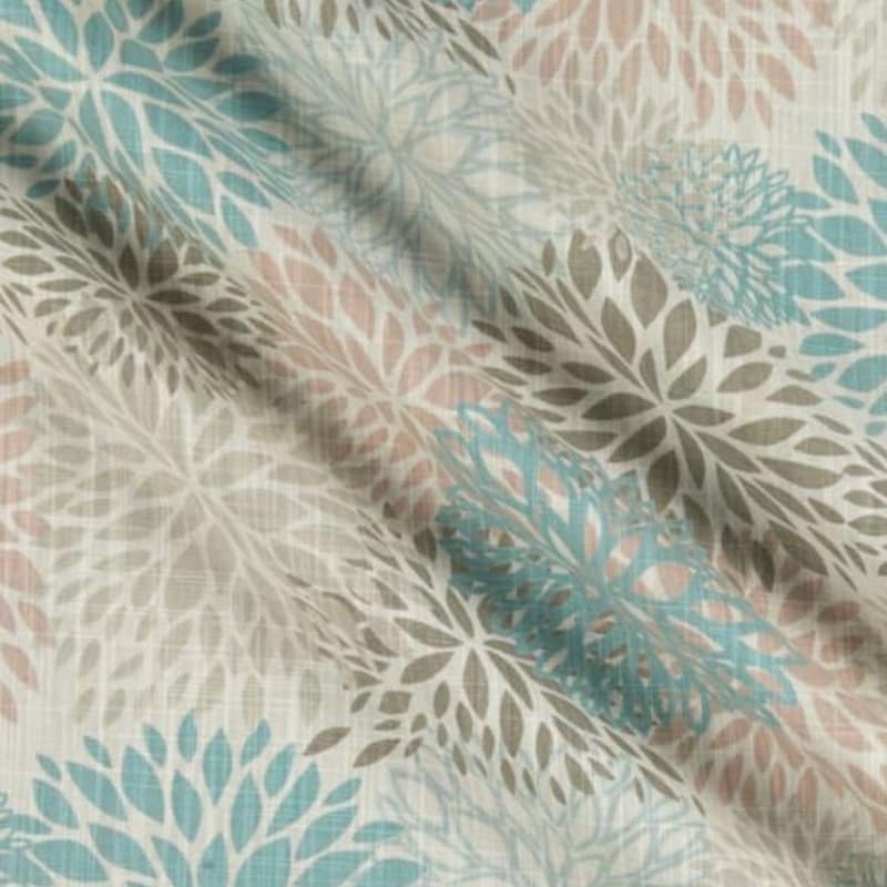 Cream and Aqua Curtains - Etsy