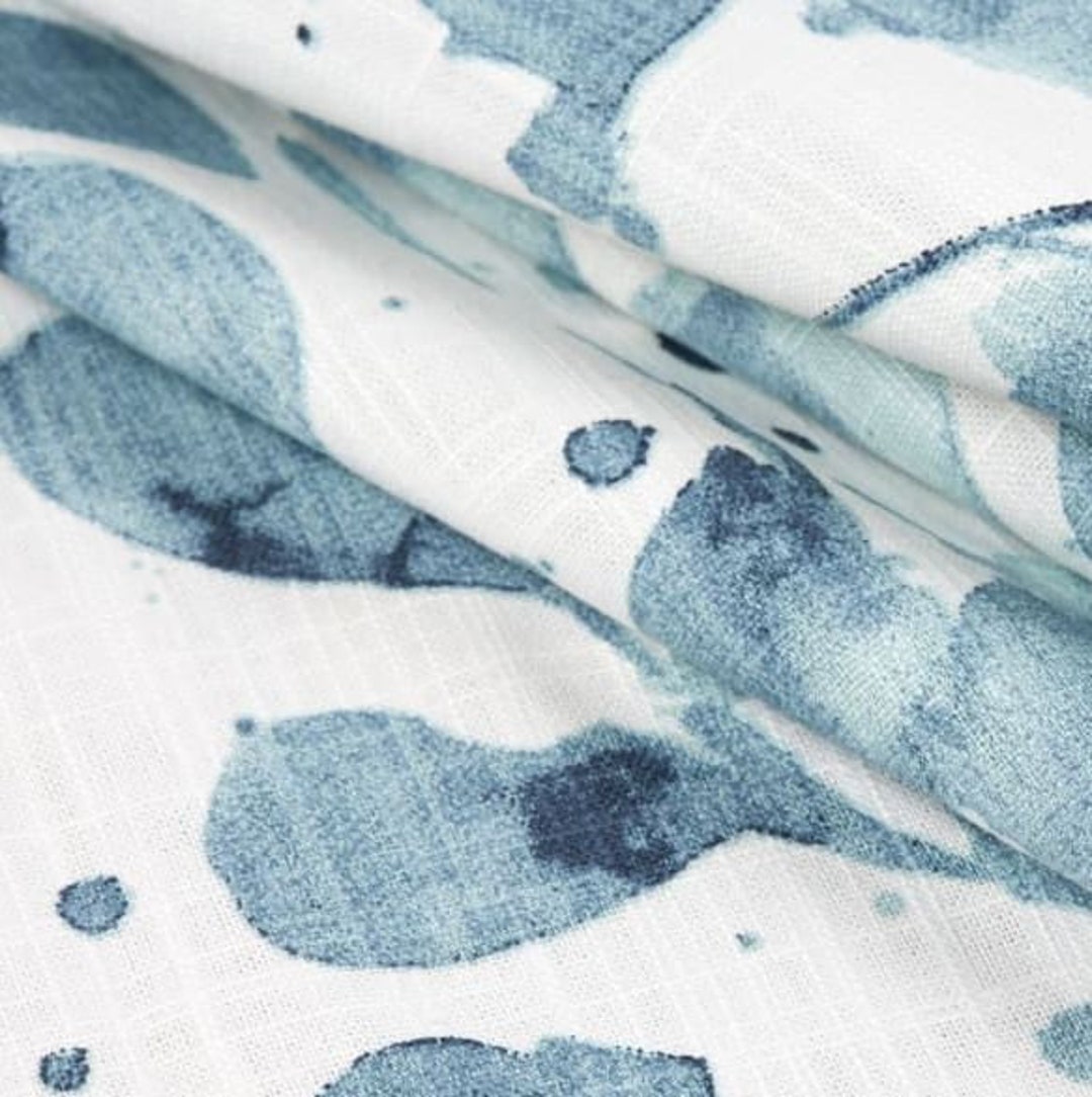 Blue Eucalyptus Leaf Table Square Overlay Vine Watercolor Tablecloth ...