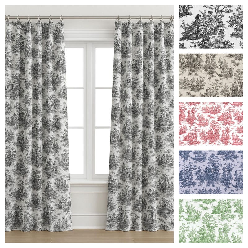 Pink Blue Red Curtains - Etsy