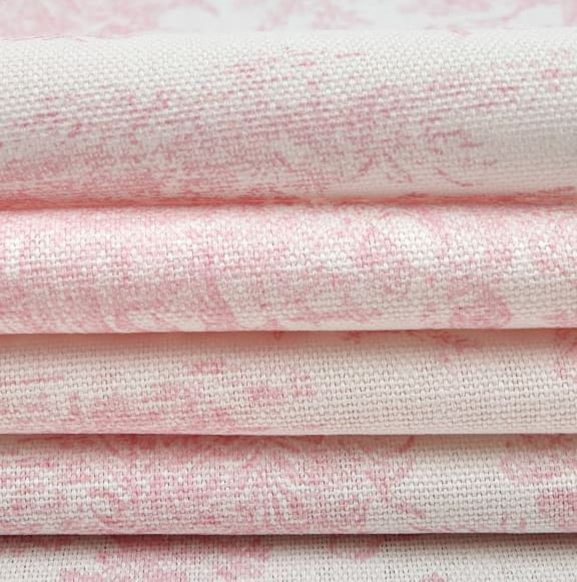 Light Pink Toile Table Runner Table Centerpiece Traditional - Etsy