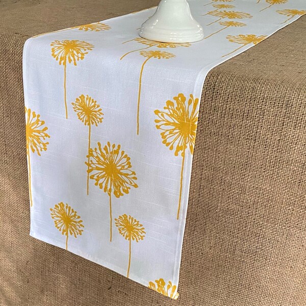 Yellow Table Runner - Etsy