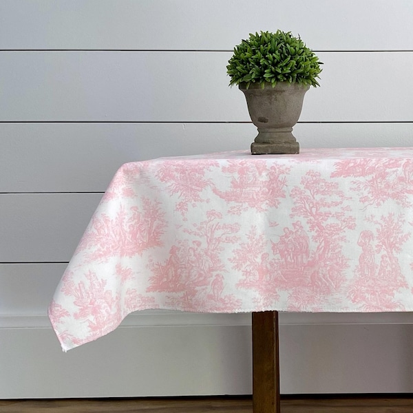 Pink Tablecloth - Etsy